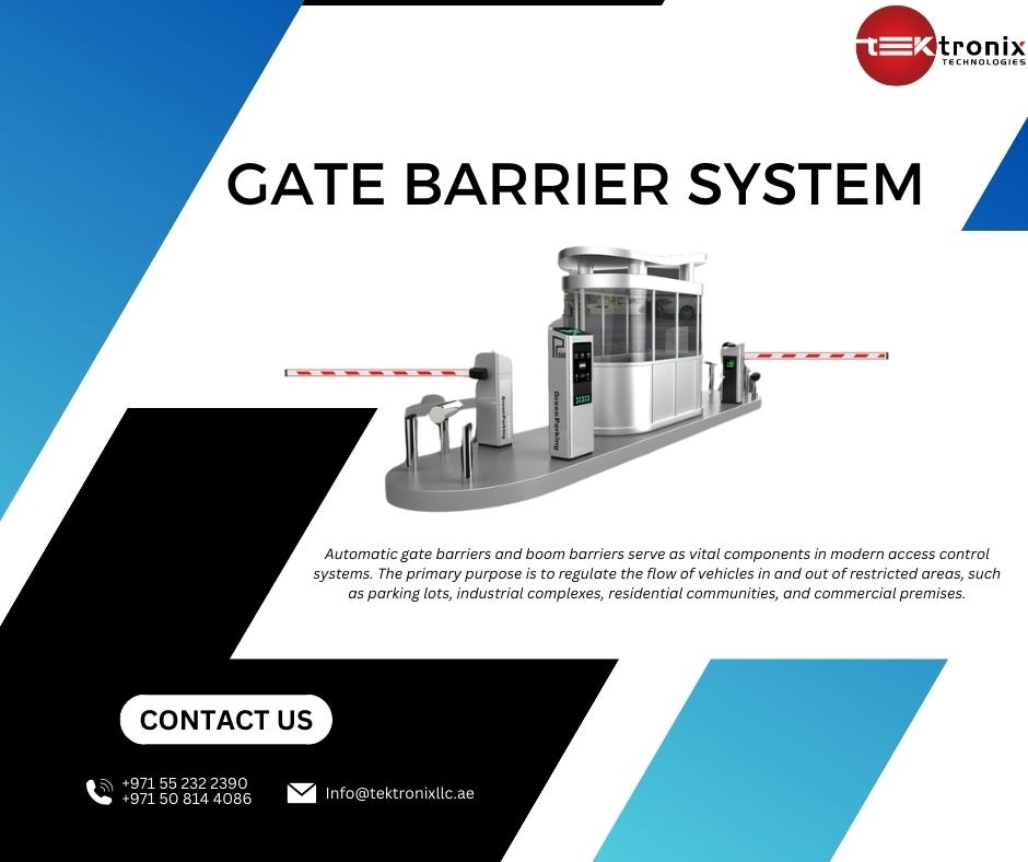 Tektronix Technologies Gate Barrier System Solutions In Dubai Abu Dhabi And Across The Uae