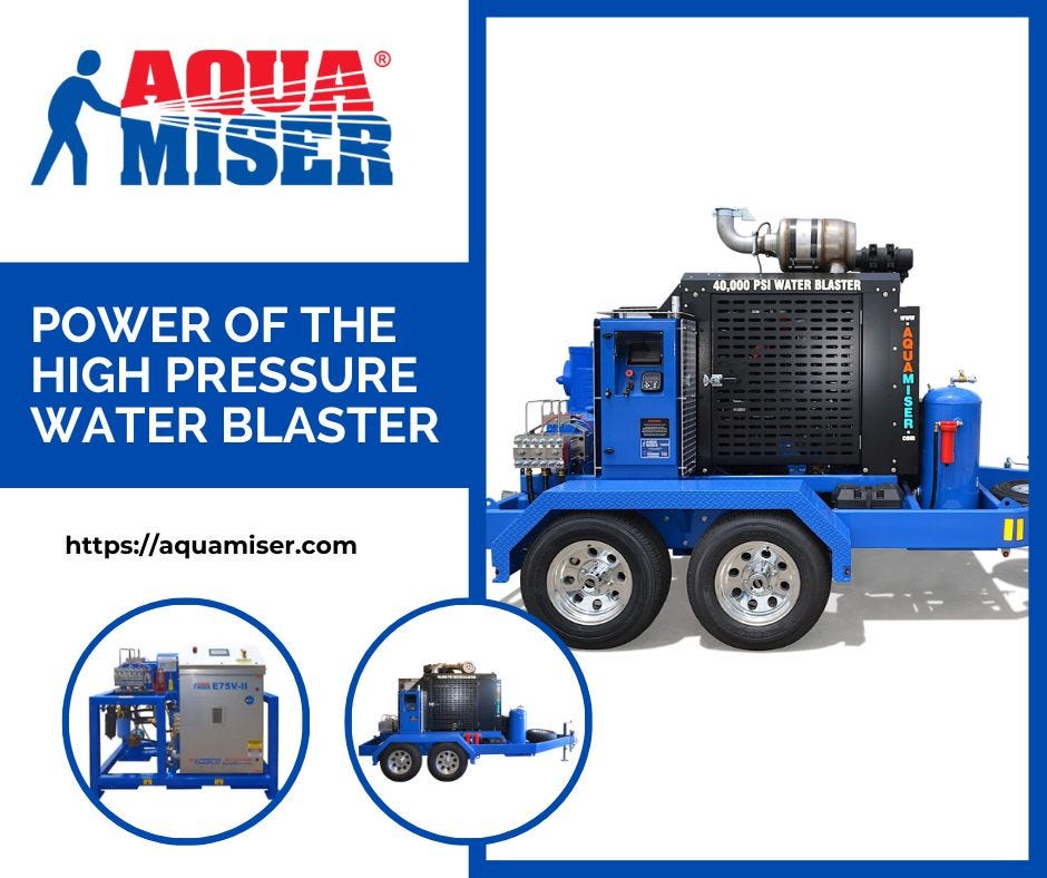 Power of The High Pressure Water Blaster - Aqua Miser - Medium