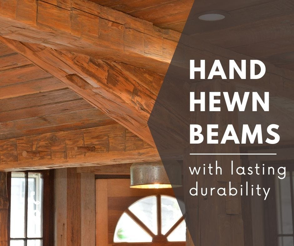 Hand Hewn Beams for Sale - Jeromebliss - Medium