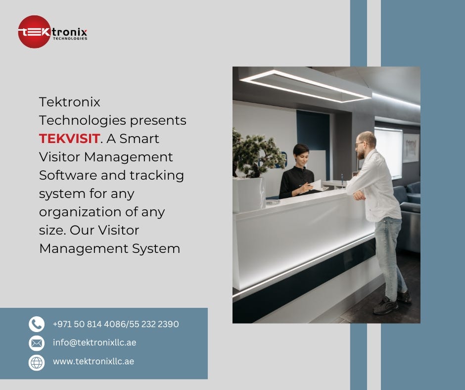 Unlock Efficiency With Visitor Tracking Solutions By Tektronix Technologies In Uae By