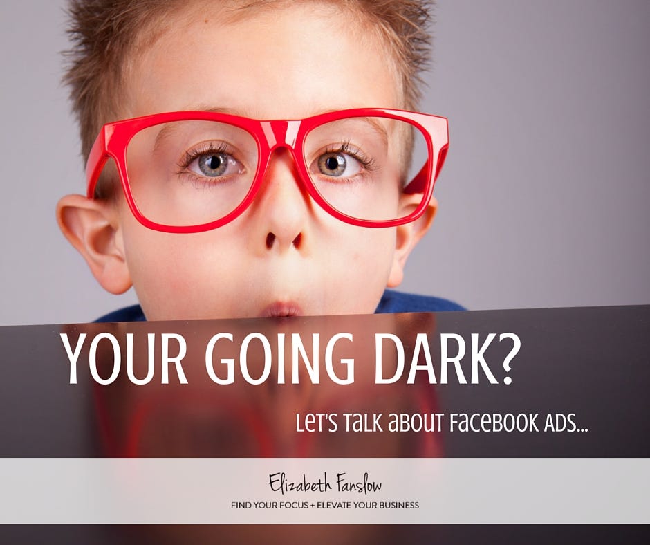 I’M GOING DARK!. I go dark on Facebook all the time…it… | by Elizabeth ...