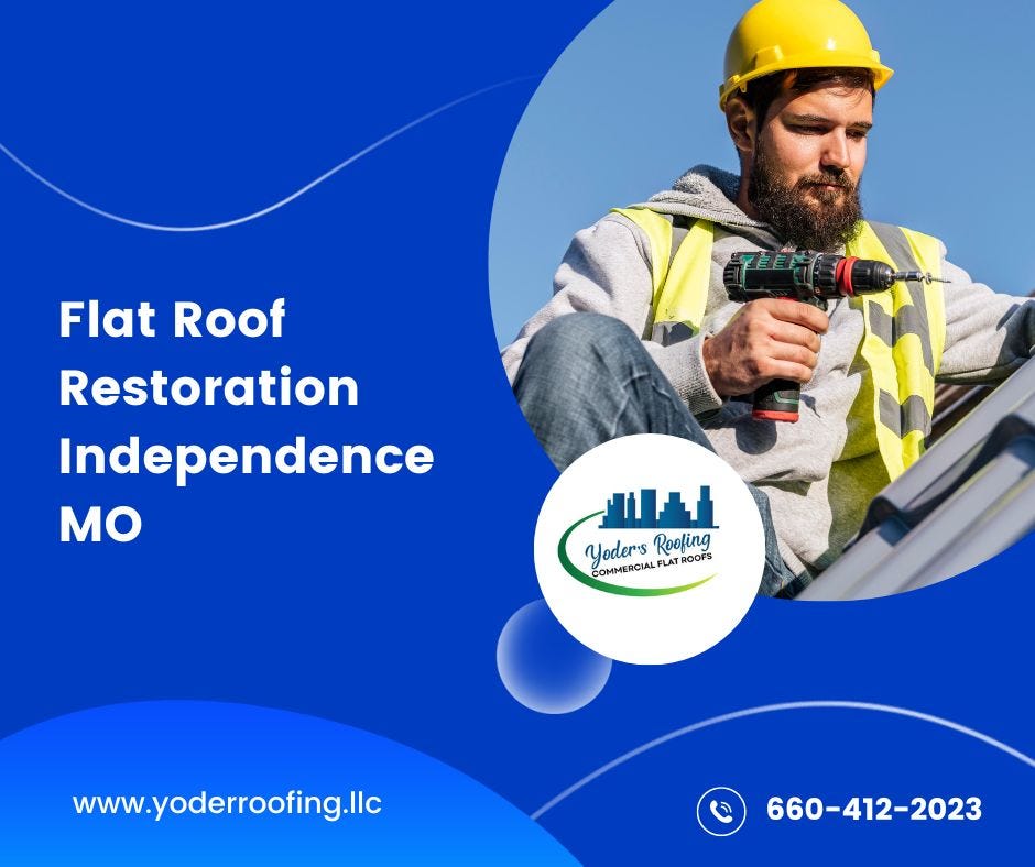 Professional Flat Roof Restoration Independence MO - Yoder's Roofing - Medium