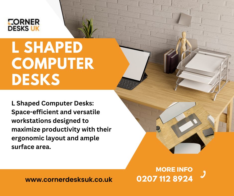 L Shaped Computer Desks - Corner Desks for Gaming - Medium