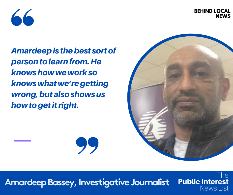 Public Interest News Journalists: 19: Amardeep Bassey | by Behind Local ...