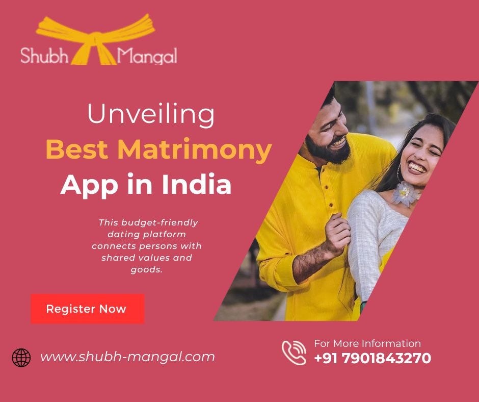 Shubh Mangal: Unveiling the Best Matrimony App in India | by Shubh ...
