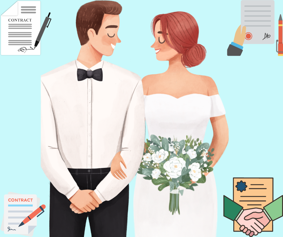 Marriage Contract Clipart