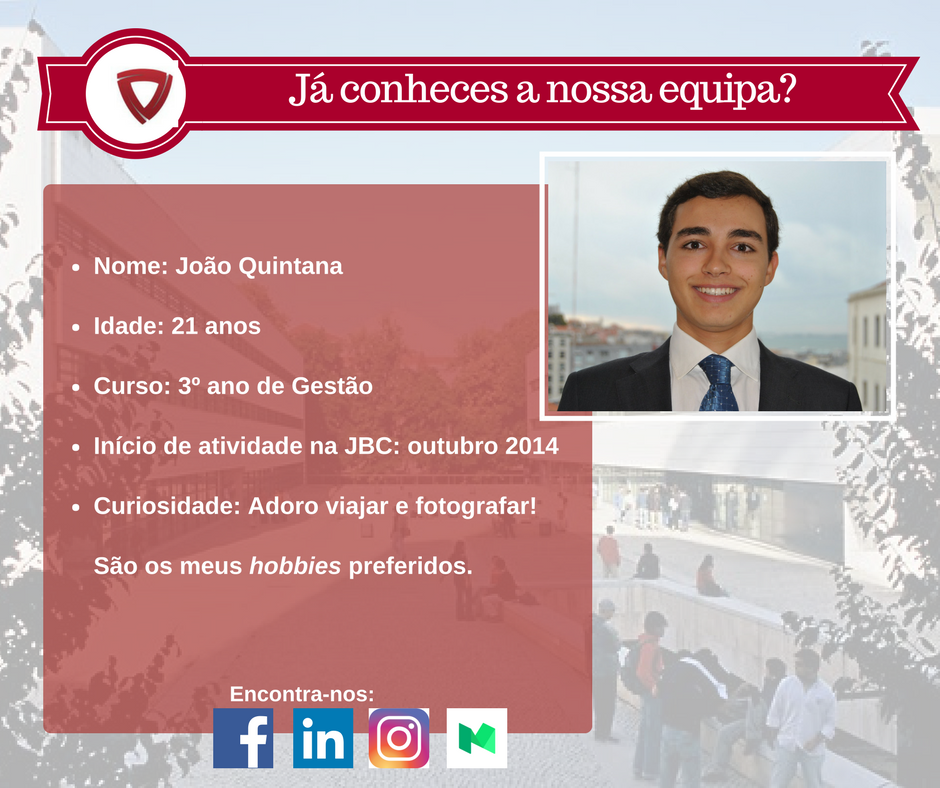 Já conheces a nossa equipa? #14. Entrevista a João Quintana, membro da ...