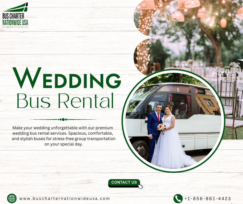 Destination Wedding Buses in New York | Bus Charter Nationwide USA ...