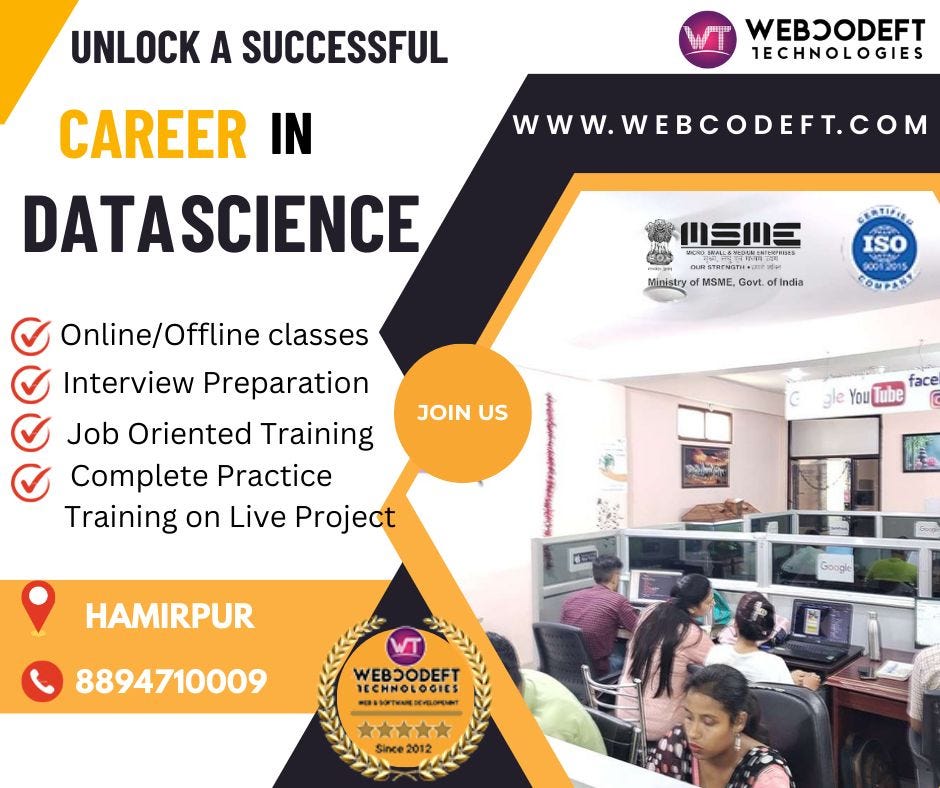 Career In Data Science - Webcodeft Technologies - Medium