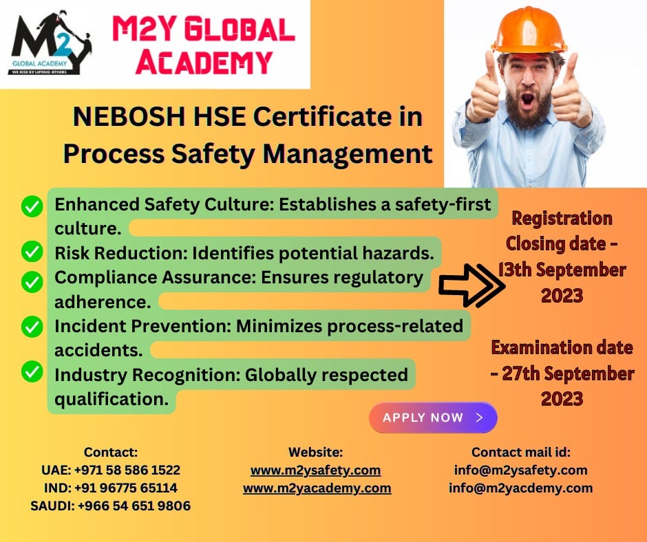 NEBOSH HSE Certificate in Process Safety Management - Safety Training - Medium
