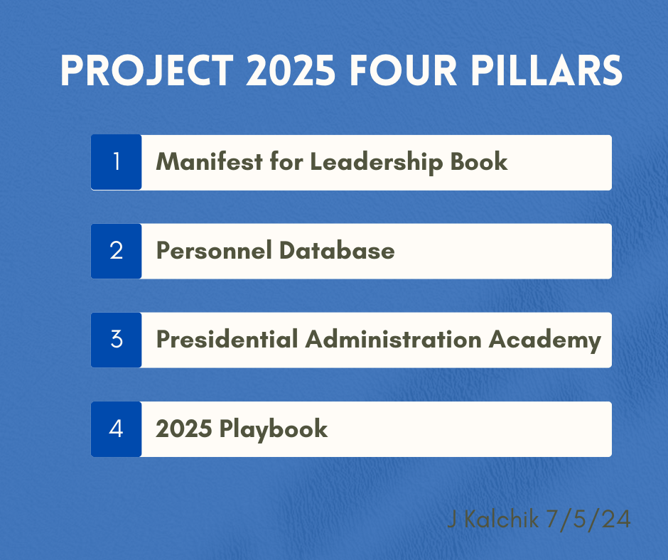 The Four Pillars of Project 2025 and the RNC Platform | by Judey ...