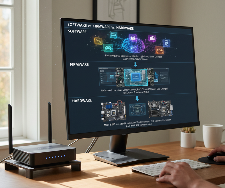 Software vs. Firmware vs. Hardware: A Simple Guide for Curious Minds ...
