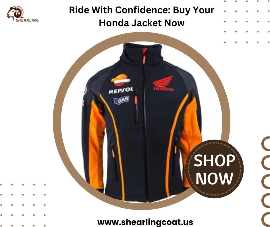 Ride With Confidence: Buy Your Honda Jacket Now - Shearlingcoat - Medium
