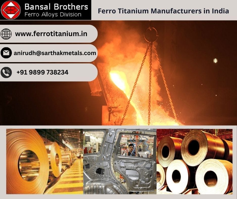 Leading Ferro Titanium Manufacturers and Suppliers in India | by Ferro ...