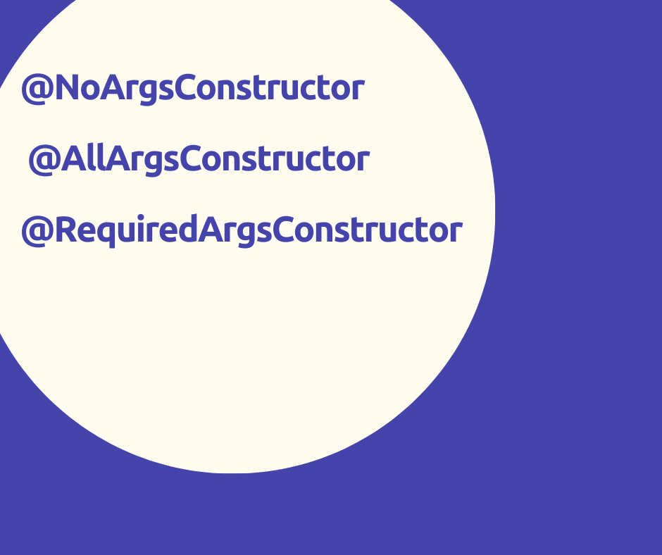 @NoArgsConstructor, @AllArgsConstructor, and @RequiredArgsConstructor | by Mohammed Taoufik ...