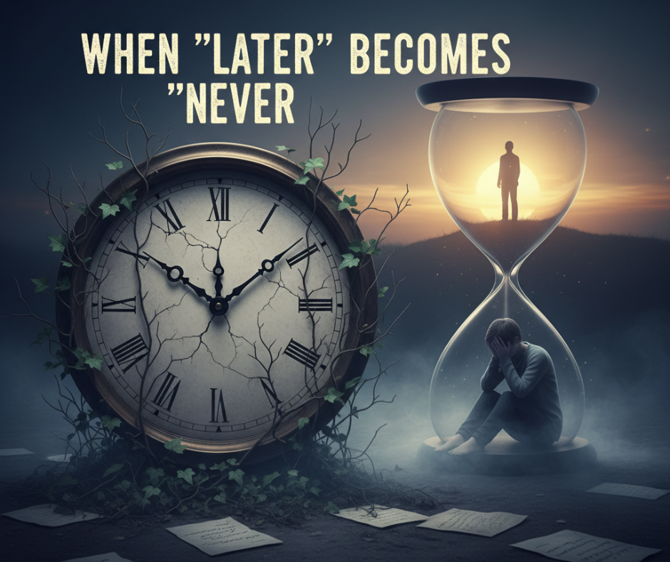 When “Later” Becomes “Never”. Every “later” comes with a price—and ...