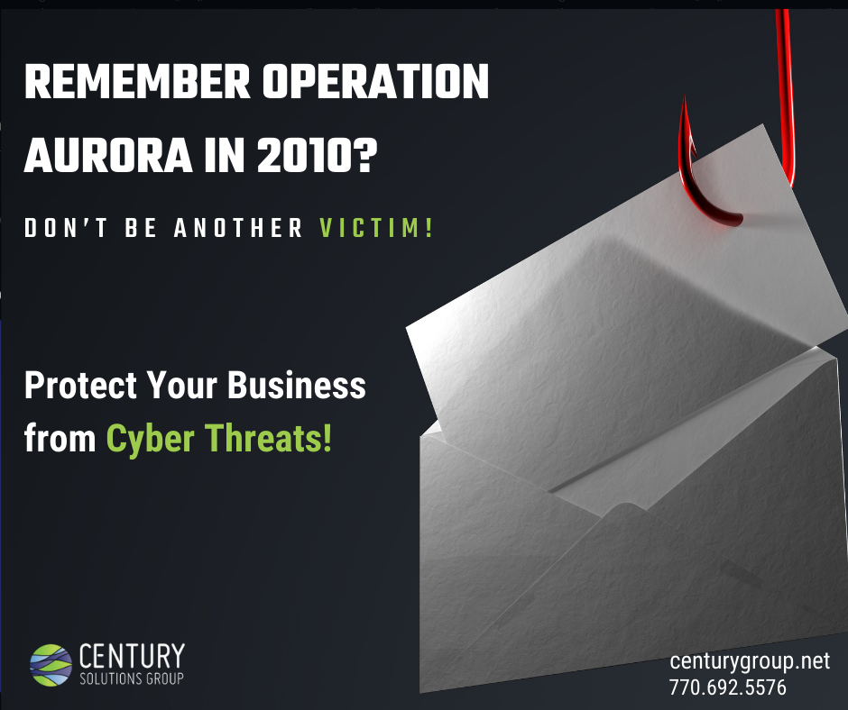 Operation Aurora cyberattack. In 2010, Operation Aurora was a series ...