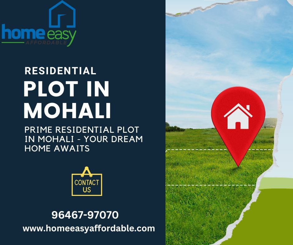 Prime Residential Plot in Mohali Your Dream Home Awaits - Homeeasy ...