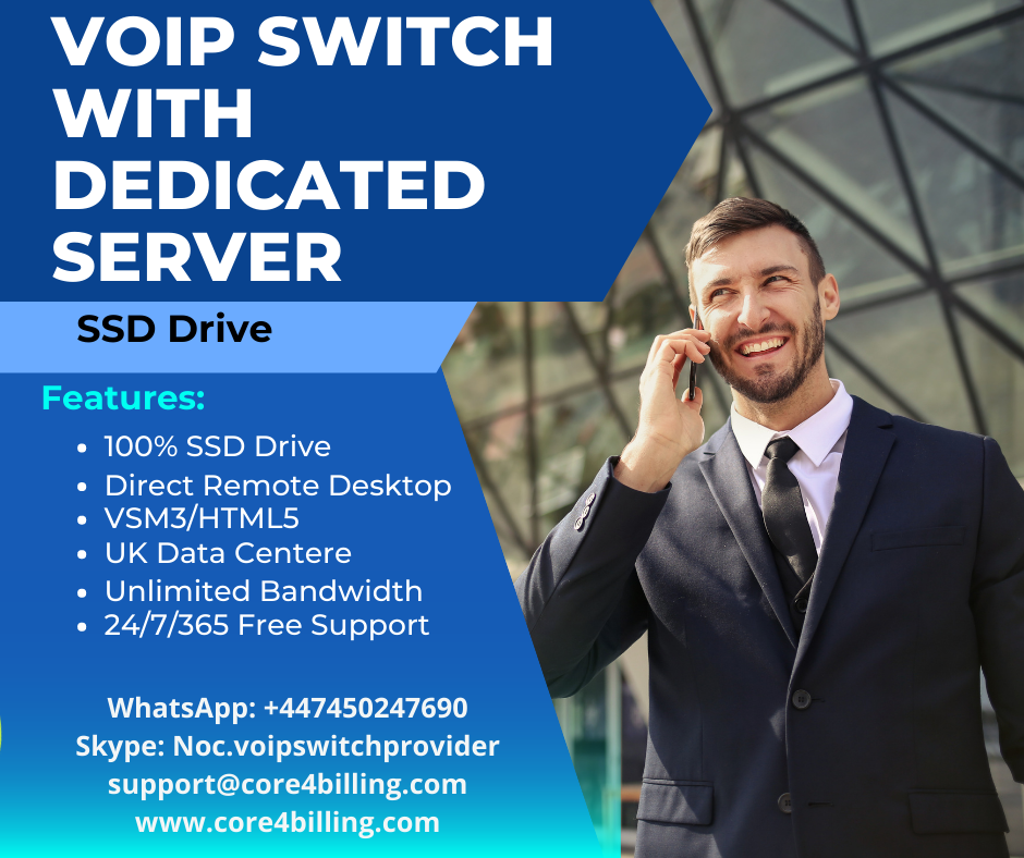 Dedicated server with Voipswitch Unlimited and Live time Full License - Corebilling - Medium