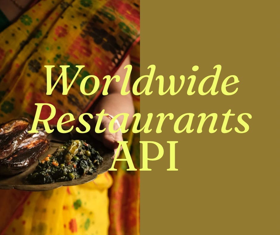 Worldwide Restaurants API | by VidLab | Medium