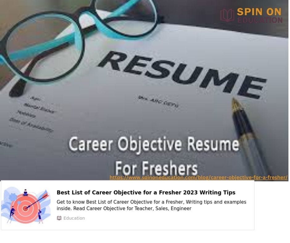 What is a good career objective for fresher? | by Anjaliverma | Jun ...