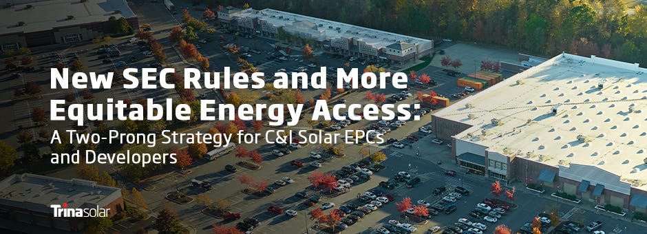 New SEC Rules and More Equitable Energy Access: A Two-Prong Strategy ...
