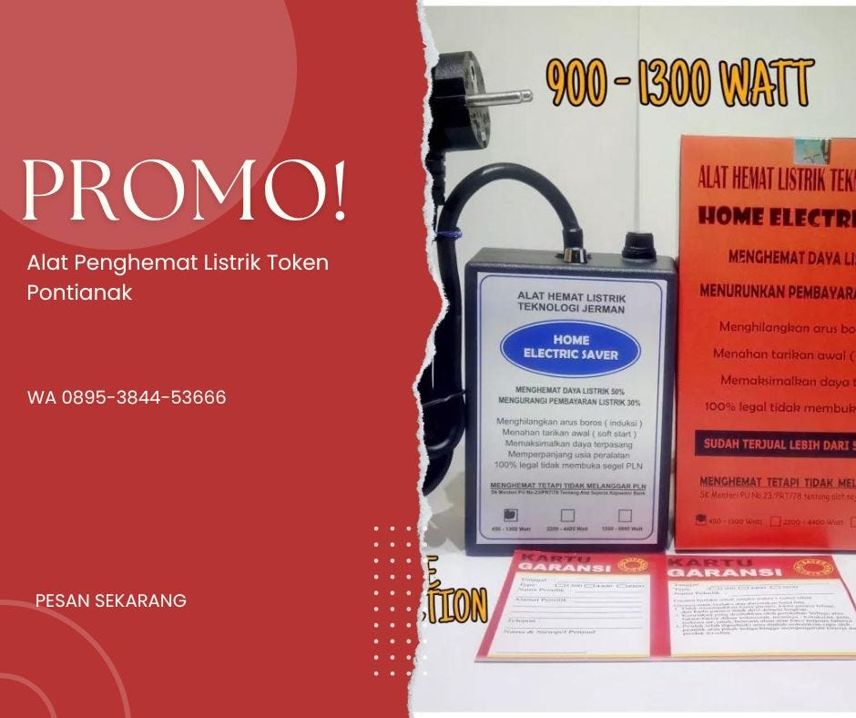 PROMO! Alat Penghemat Listrik Token Pontianak WA 0895–3844–53666 | by ...