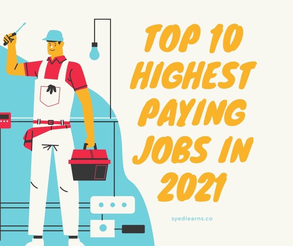 Top 10 High Paying Work from Home Jobs in 2021 | by Ladd Baby | Medium