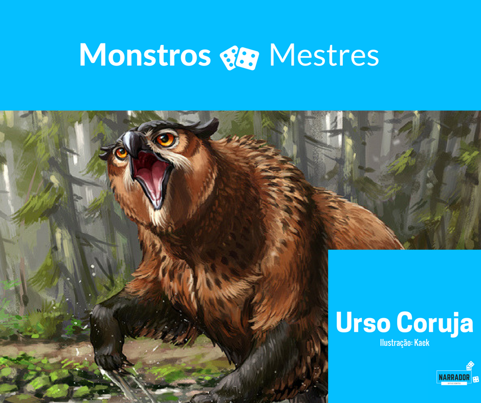 Urso Coruja (Owlbear). “Em meio a pêlos e penas, essa criatura… | by Narrador Eficiente | Medium