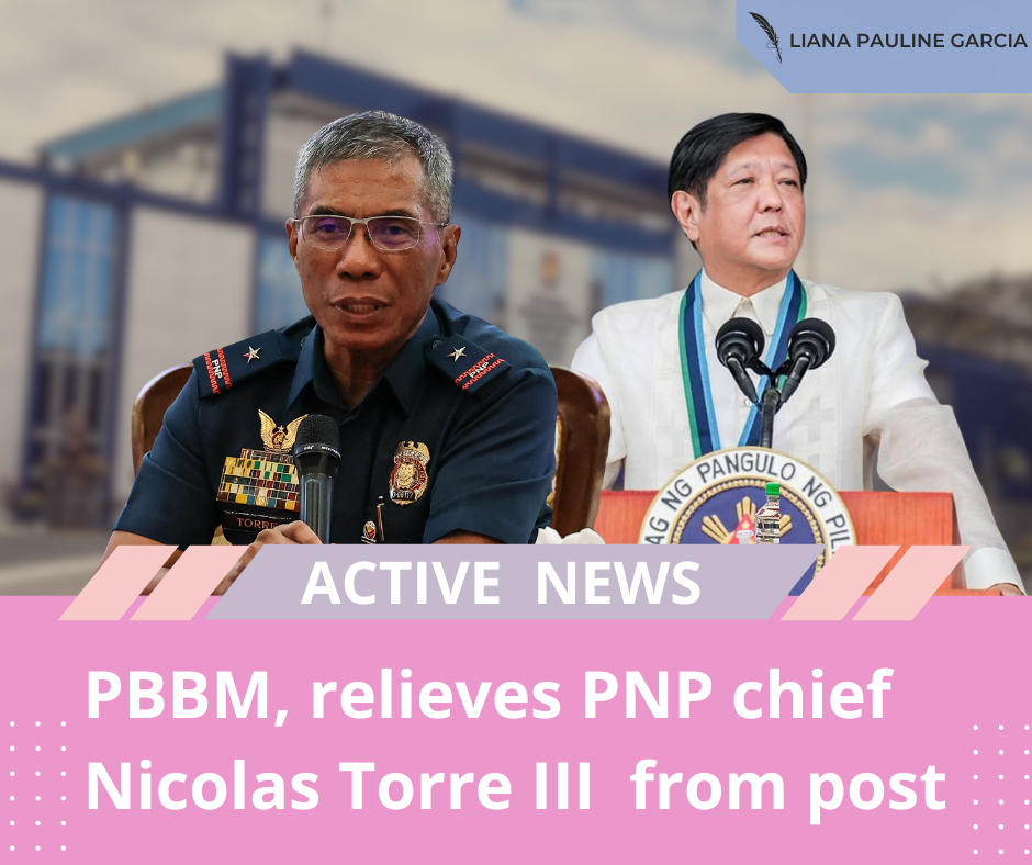 PBBM, relieves PNP chief Nicolas Torre III from post | by Liana Pauline ...