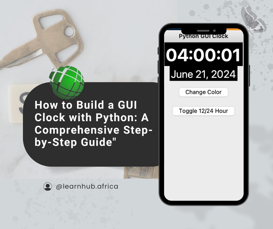 How To Build A Gui Clock With Python A Comprehensive Step By Step Guide By Scofield O Idehen