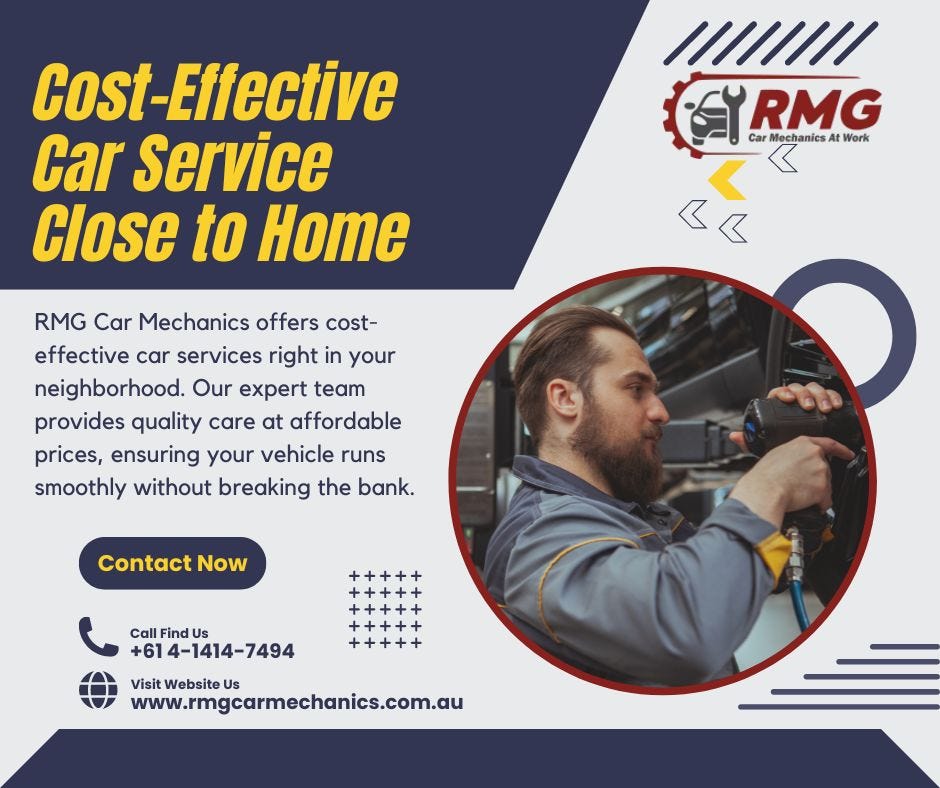 Cost-Effective Car Service Close to Home - RMG Carmechanics - Medium