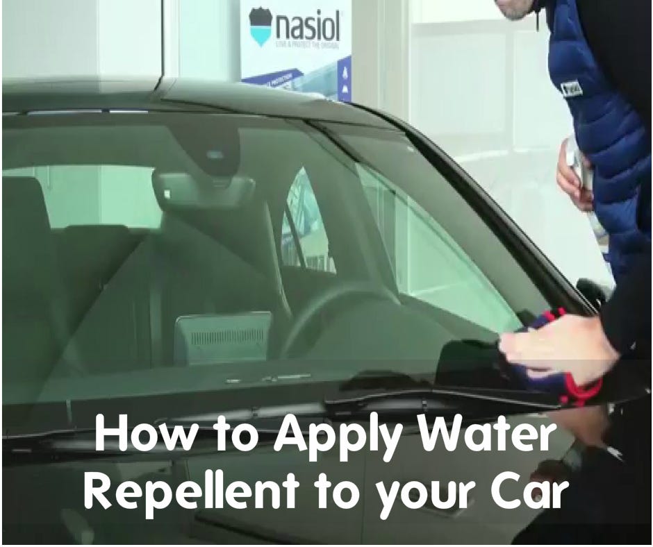 How to Apply Water Repellent to your Car | by Jason Bradon | Medium