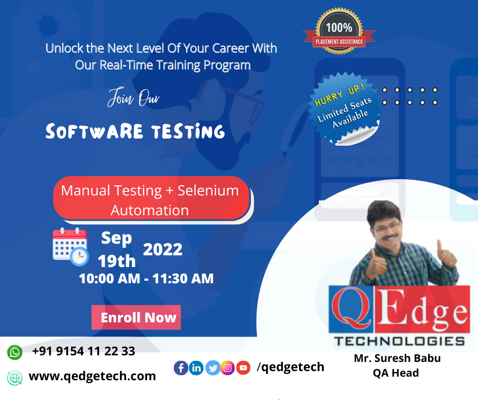 Software Testing Training - QEdge Technologies - Medium