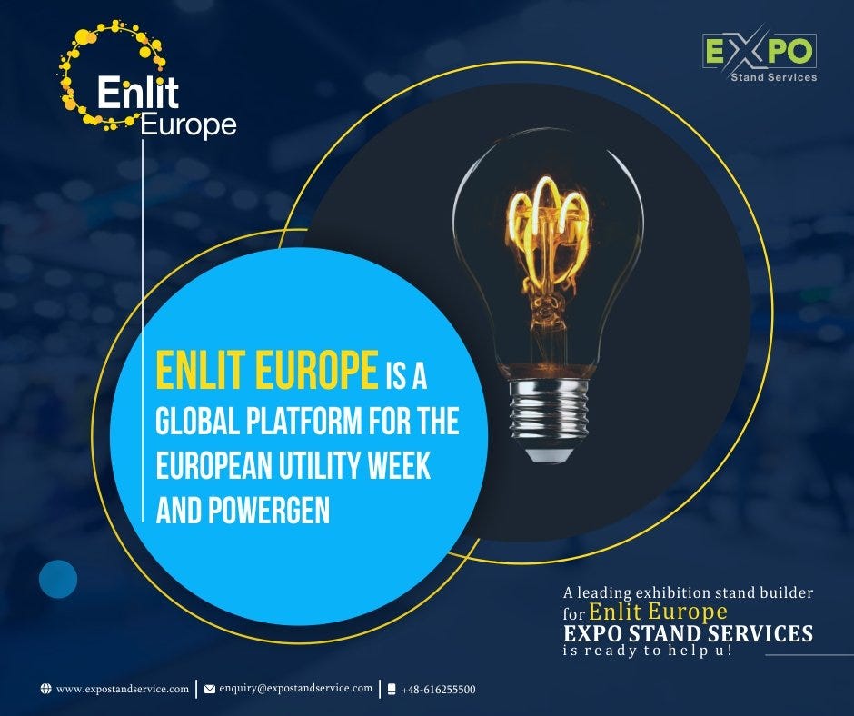 Enlit Europe 2022 | Exhibition stand builder for Enlit Europe | Expo ...