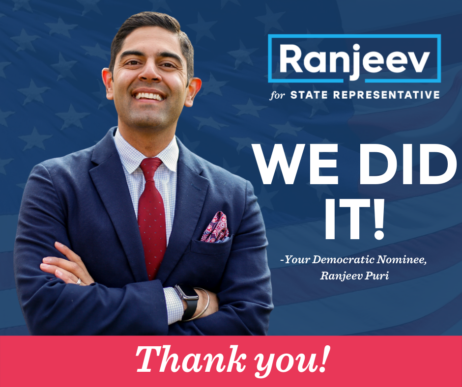Democrat Ranjeev Puri Wins. Primary Campaign for State… | by ...
