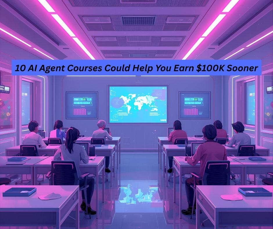 Top 10 AI Agent Courses to Help You Earn $100K Faster | Artificial ...