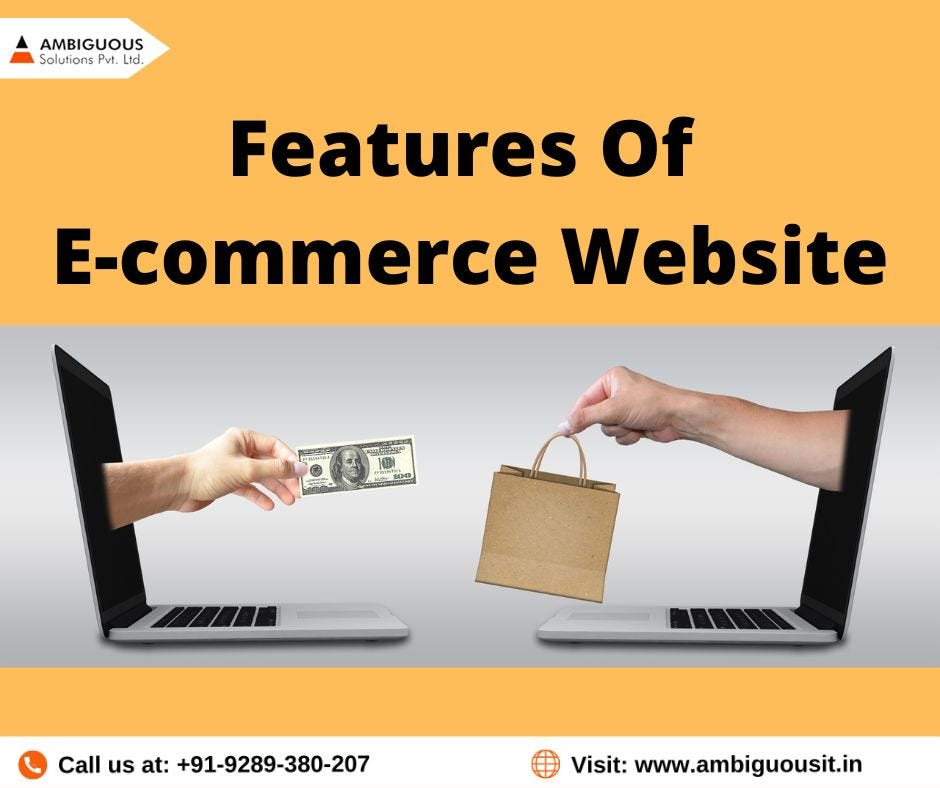 Features Of E-commerce Website - Ahaana jain - Medium