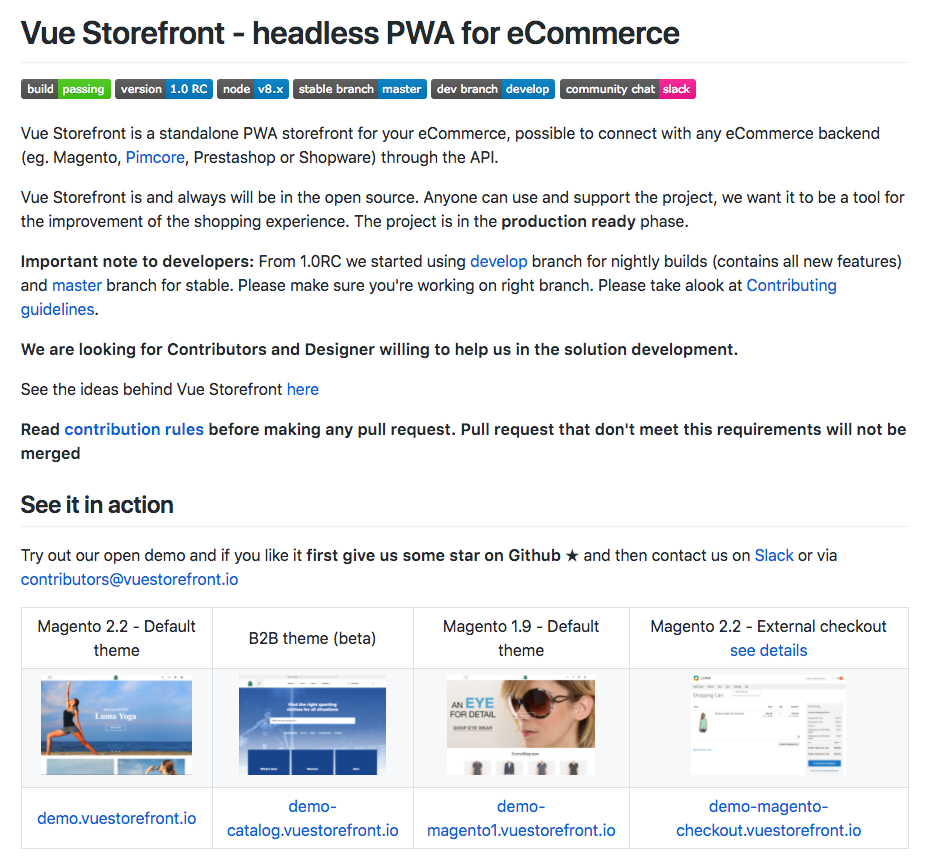 Vue Storefront 1.0RC2 has been released! | by Piotr Karwatka | The Vue ...