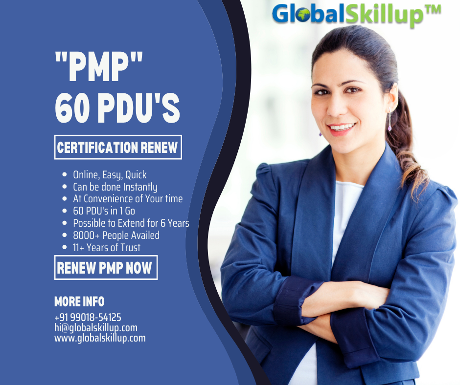 Your Gateway to PMI PMP Certification Renewal with 60 PDUs | by GlobalSkillup | Jul, 2023 | Medium