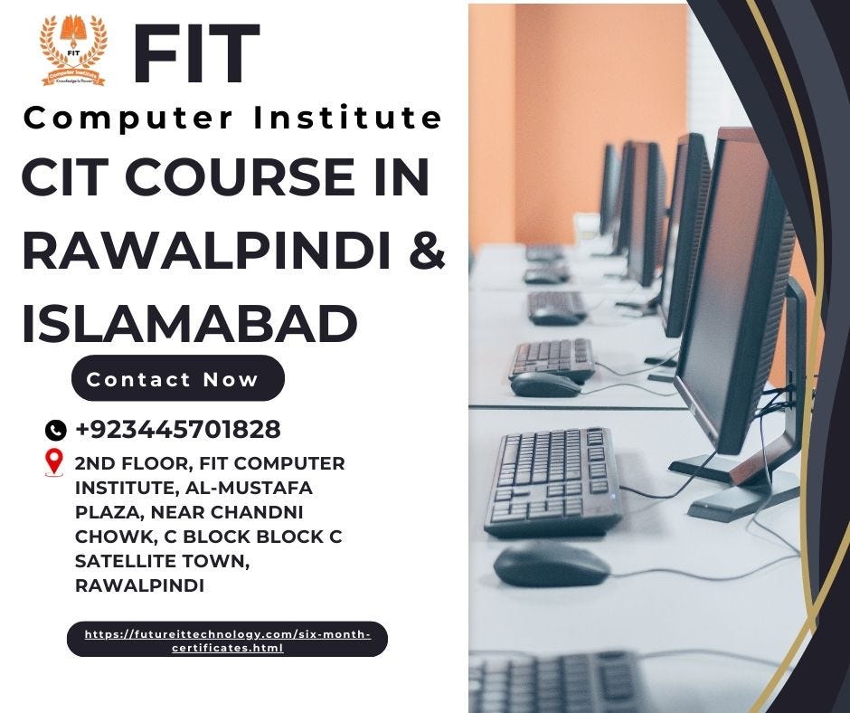 CIT Course In Rawalpindi & Islamabad | by FIT Computer institute | Feb ...