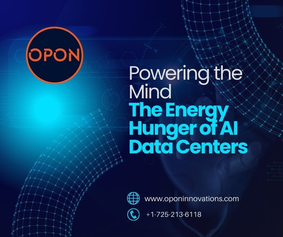 Powering the Mind: The Energy Hunger of AI Data Centers | by Opon ...