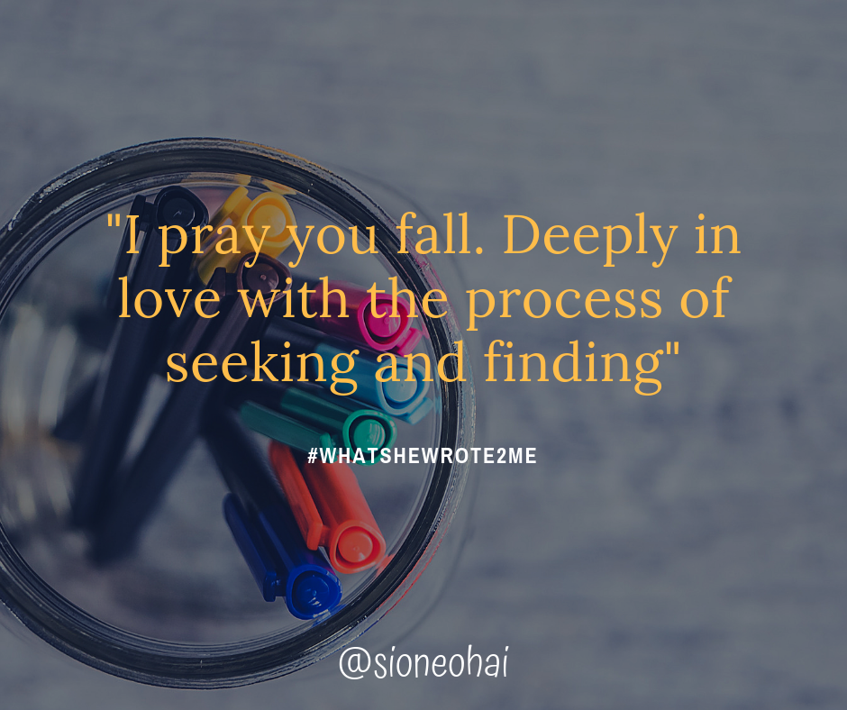 On seeking with the true intention of finding. | by Osione Abokhai | Medium