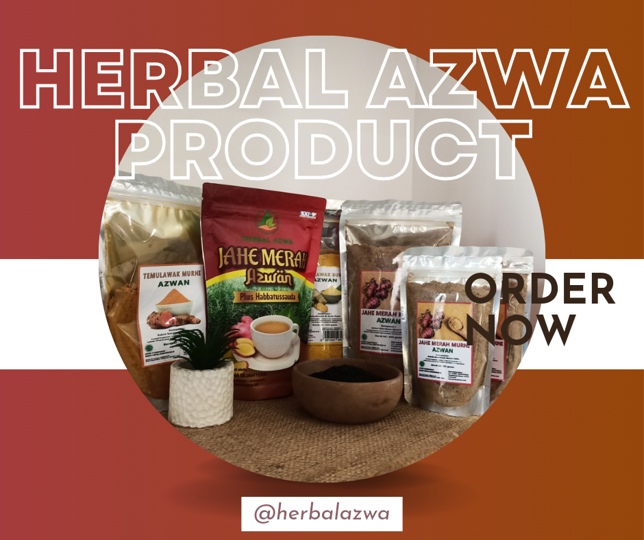 Produk Minuman Kesehatan Jahe Merah Herbal Azwa adalah Jahe Merah Bubuk ...