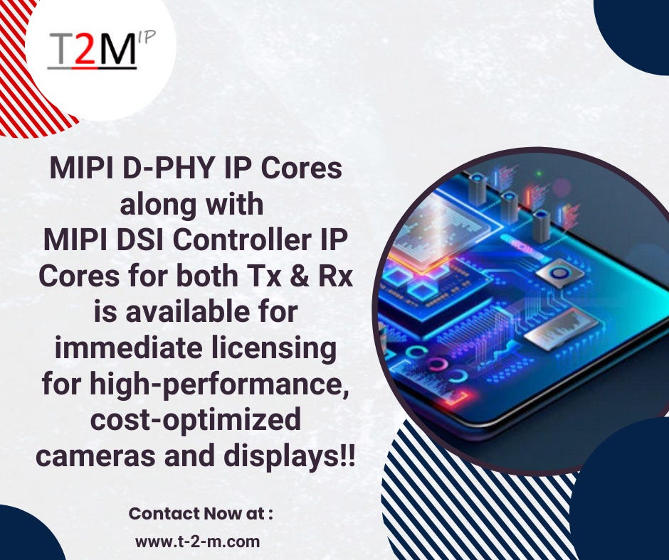 MIPI D-PHY IP Cores along with MIPI DSI Controller IP Cores | by T2M IP | Medium