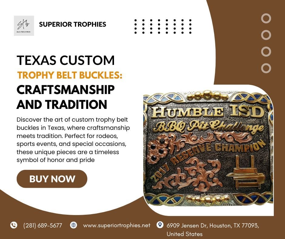Texas Custom Trophy Belt Buckles: Craftsmanship and Tradition ...