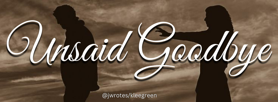 Unsaid goodbye cover | by Elanie V. Orpilla | Medium
