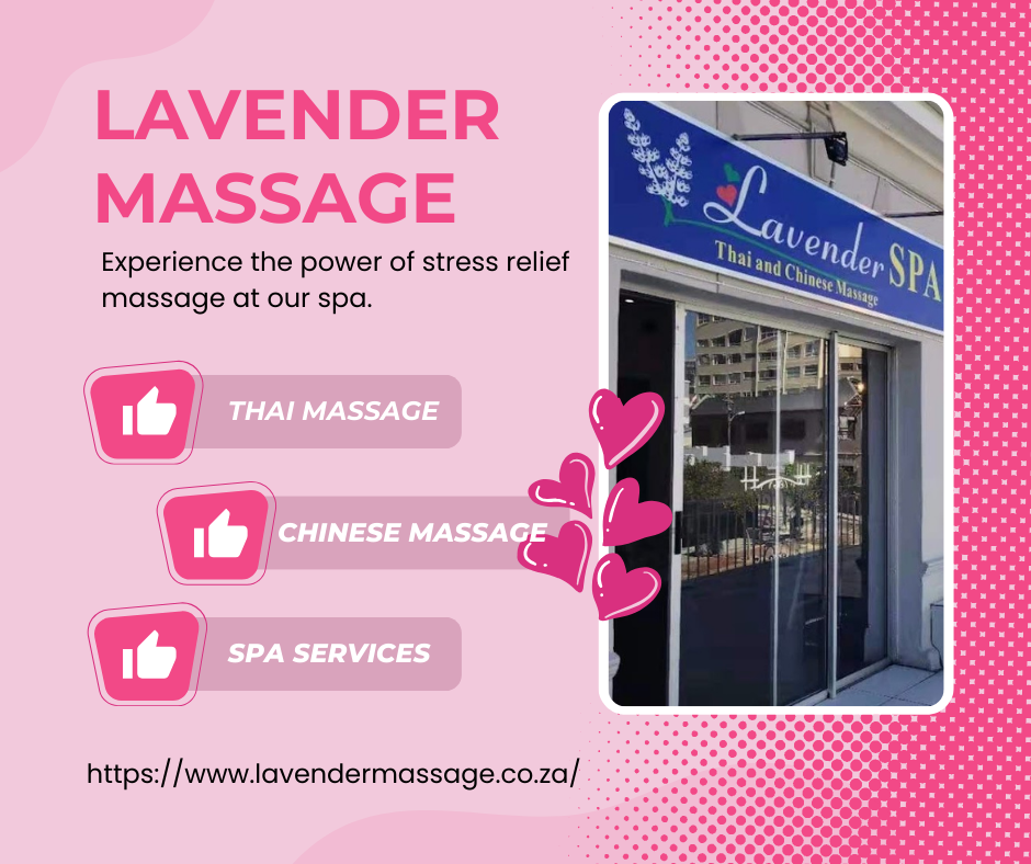 Stress relief massage at our spa - Lavender Thai & Chinese Massage - Medium