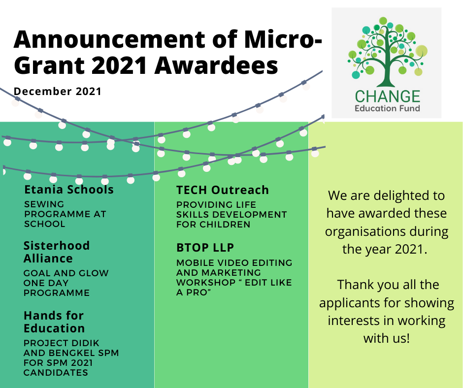 Reporting of Micro-Grant Program 2021 | by Ai Goto | Medium
