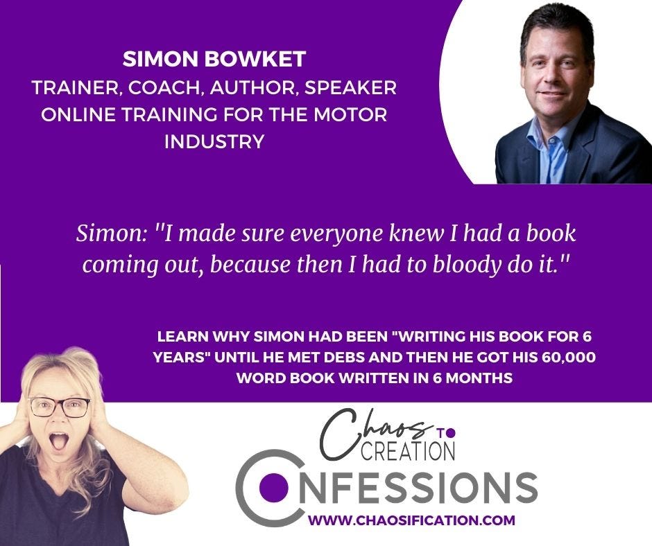 Simon Bowkett on Chaos to Creation Confessions: Hear how by setting ...